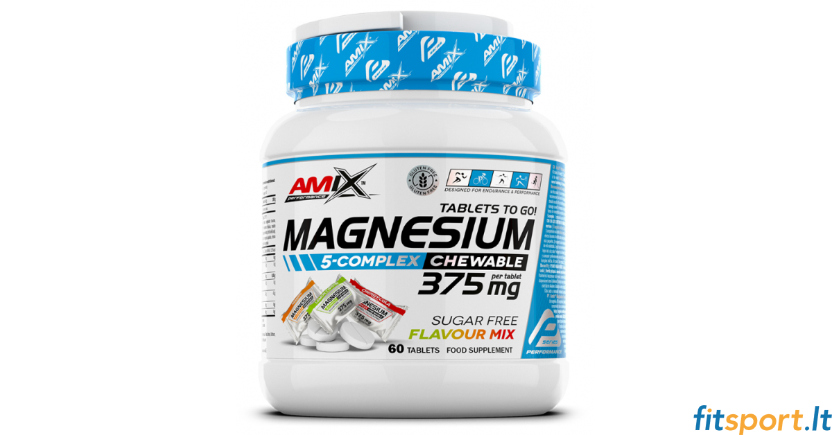 Amix Performance Magnesium 5-Complex Chewable 60 tab.
