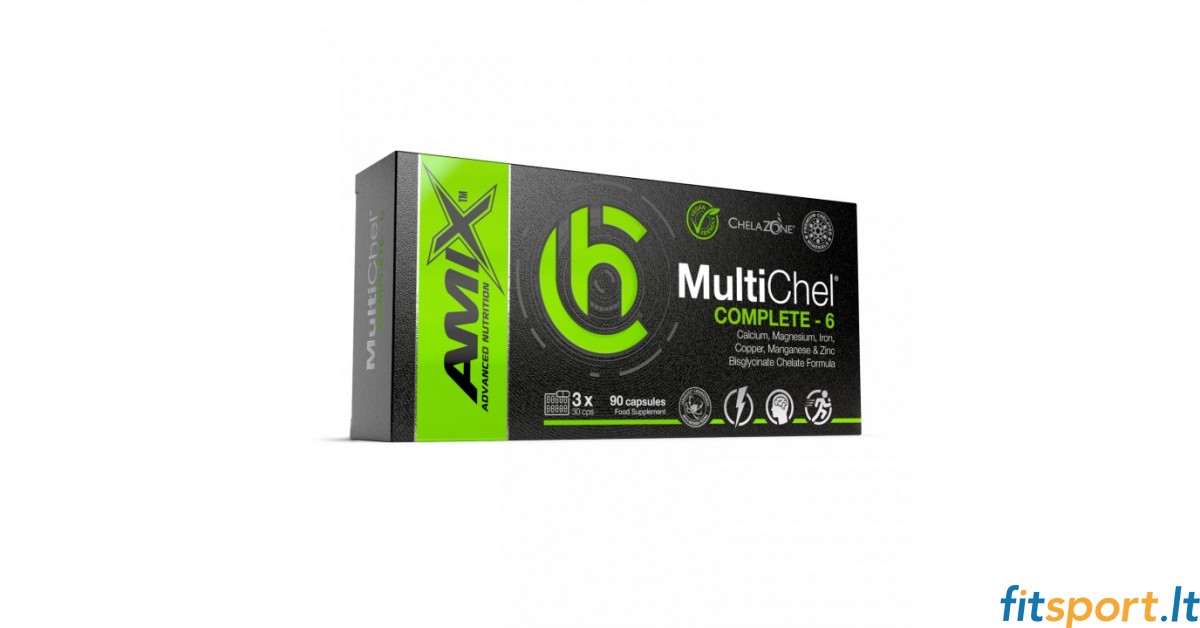 Amix ChelaZone® Complete-6 - Mineralų kompleksas